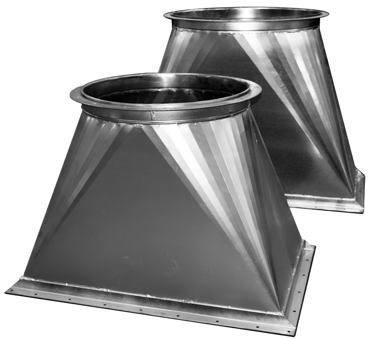 Quick Fit Transition Rectangular To Round Heneveld Industrial Group